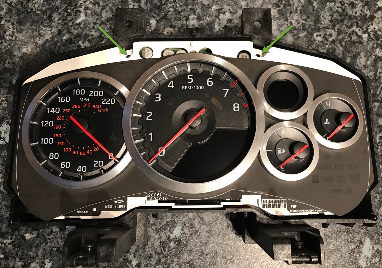 Nissan Skyline GTR (R35) Speedometer Removal Procedure - Page 2
